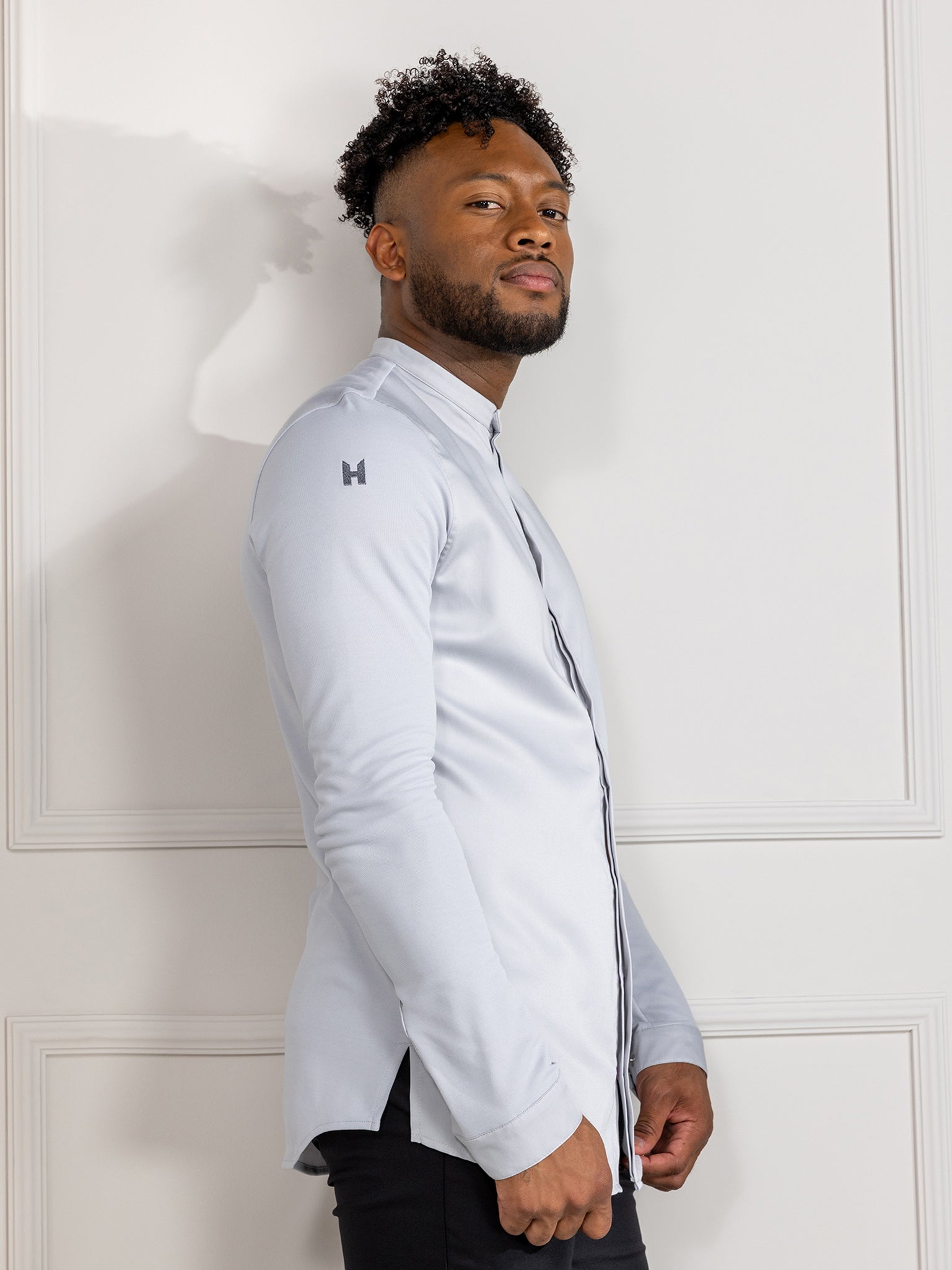 Gray chef coats | High quality | Le Nouveau Chef Americas